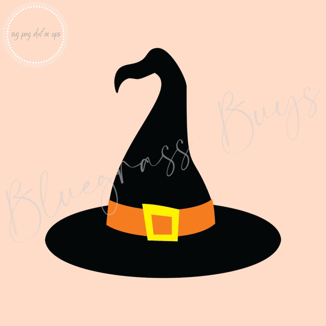 Witch Hat SVG, Halloween SVG, Witch Clipart, Digital Download, Cricut ...