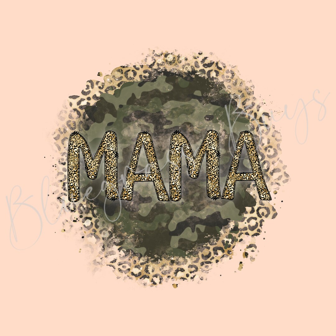 Leopard Mama Camouflage Background PNG - Distressed Camo - Grunge ...
