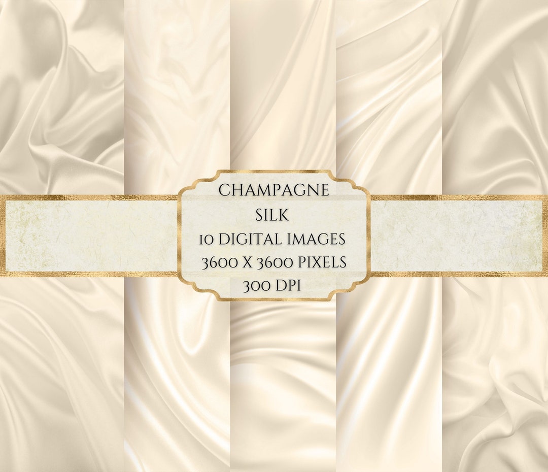 Champagne Silk Digital Paper, Silk Texture, Satin Digital Paper ...