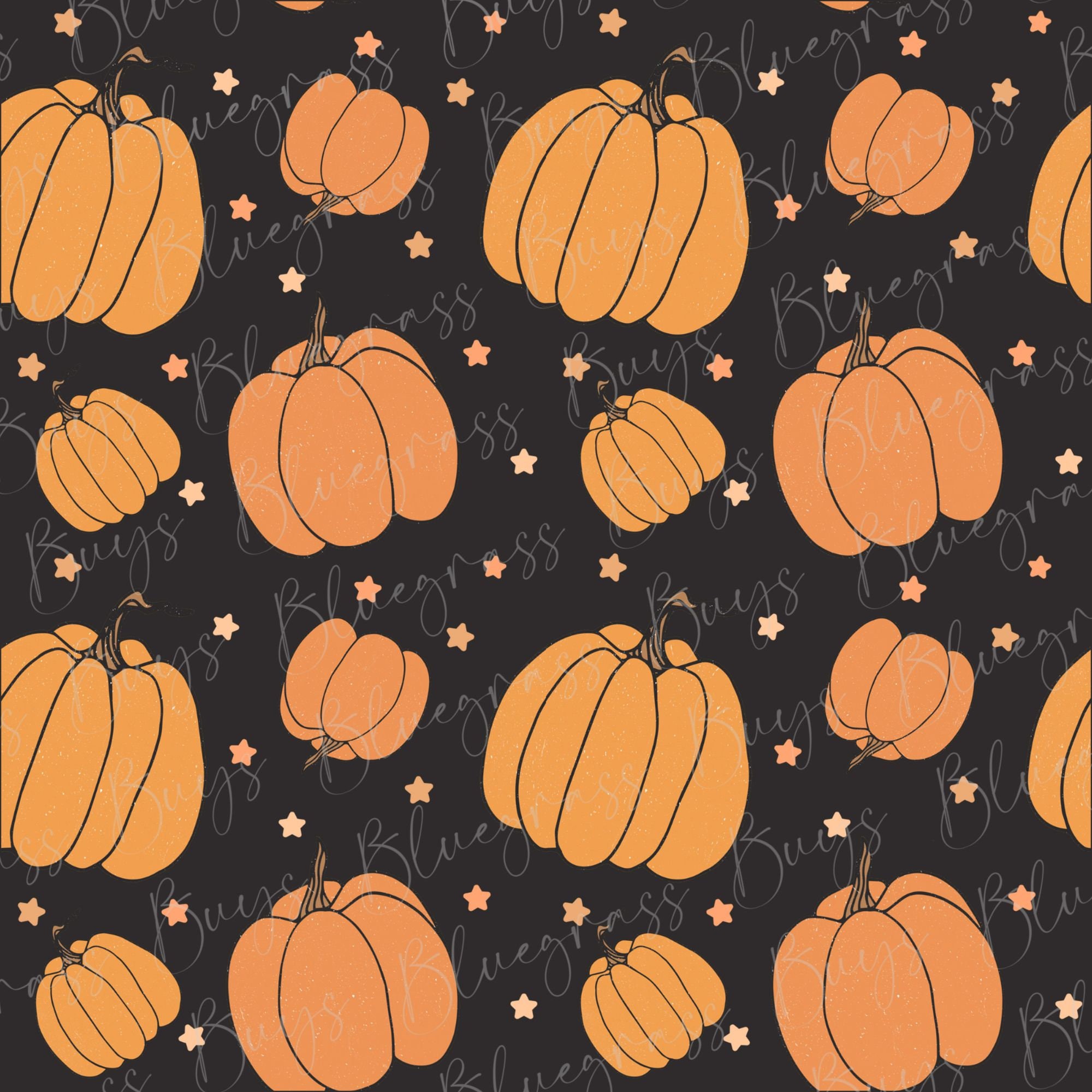 Pumpkin Seamless Pattern Hand Drawn Pumpkin Background - Etsy