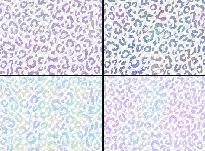 Iridescent Leopard Print Overlay Animal Print Overlay - Etsy