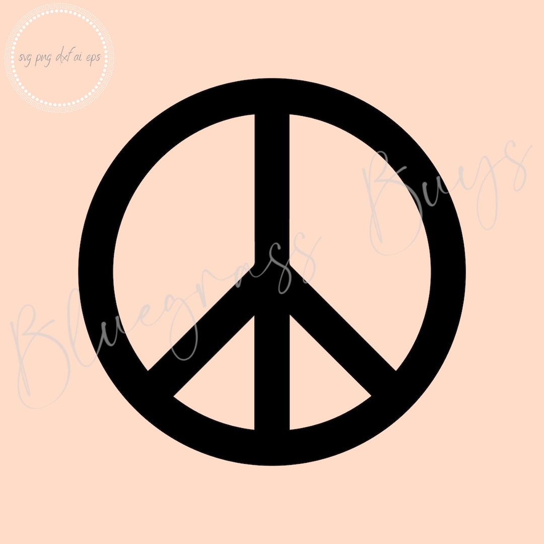 Peace Sign SVG - Peace Symbol SVG - Peace Logo Cut File - Digital ...