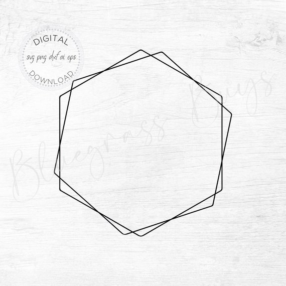 Digital Prints Art & Collectibles Double frame svg double square svg ...