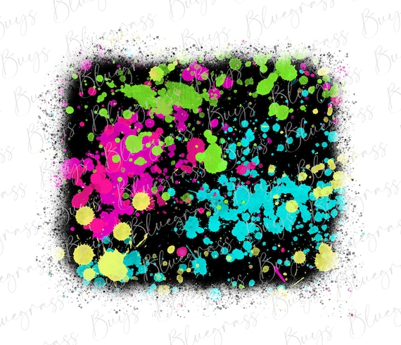 Neon Splatter Background