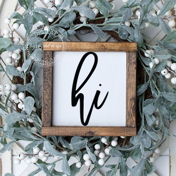 Hi Wreath - Etsy