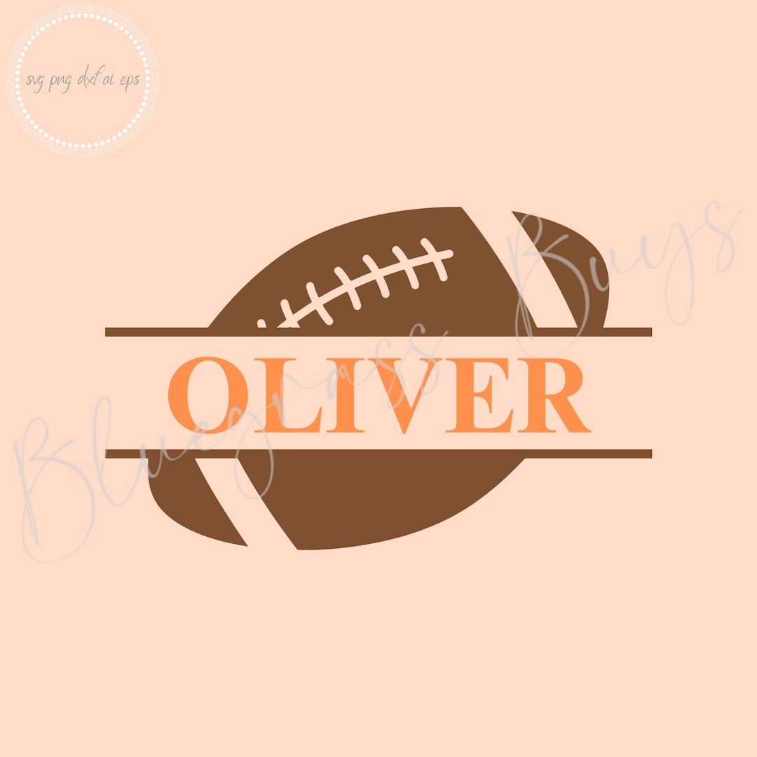 Football Monogram SVG - Monogram Frame - Football Name Frame PNG ...