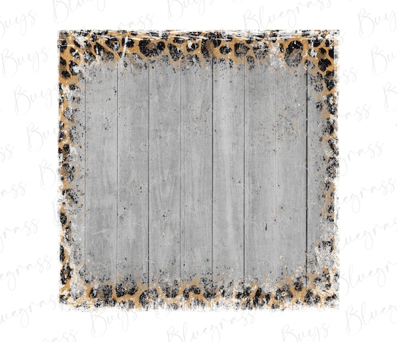 Leopard and Wood Background PNG Grunge Leopard Wood Frame - Etsy