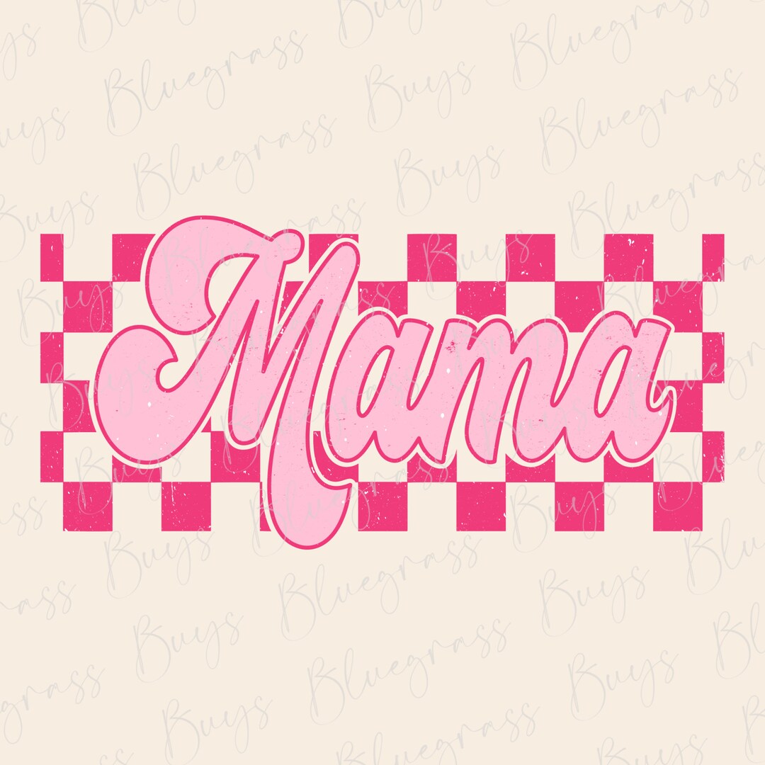 Retro Checkered Mama PNG, Mama Checkered, Mama Shirt Design, Retro Mama ...