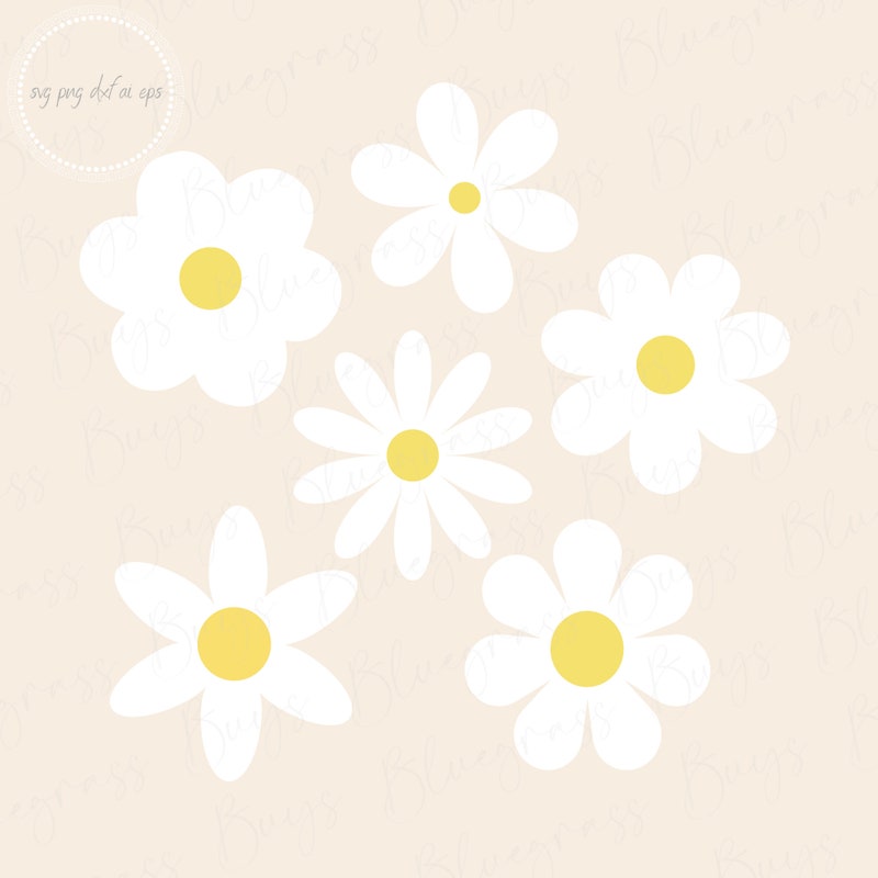 Daisy Stencil - Etsy