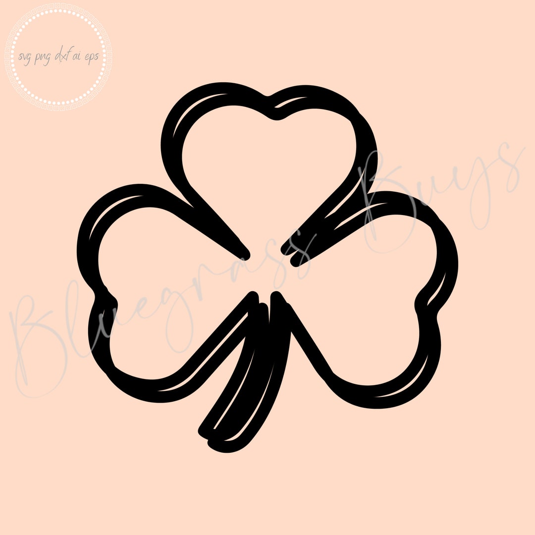 Shamrock SVG, Double Shamrock Frame Png, Clover SVG, St. Patrick's Day ...