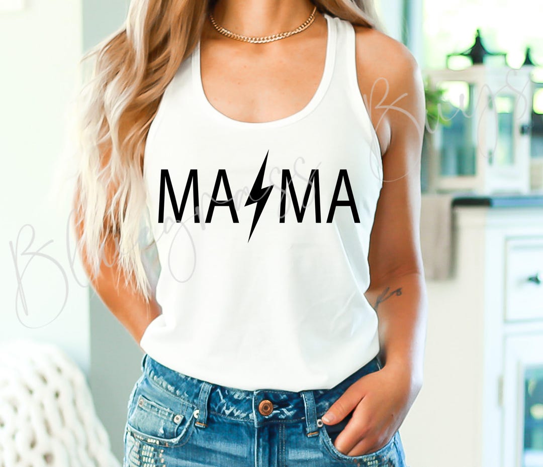 Mama SVG - Mama Lightning Bolt SVG - Mama Box Cut File - Digital ...
