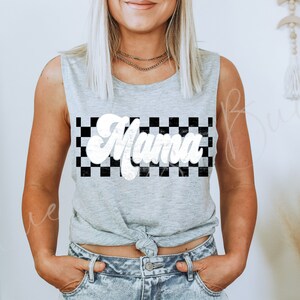 Retro Checkered Mama PNG, Mama Checkered, Mama Shirt Design, Retro Mama ...