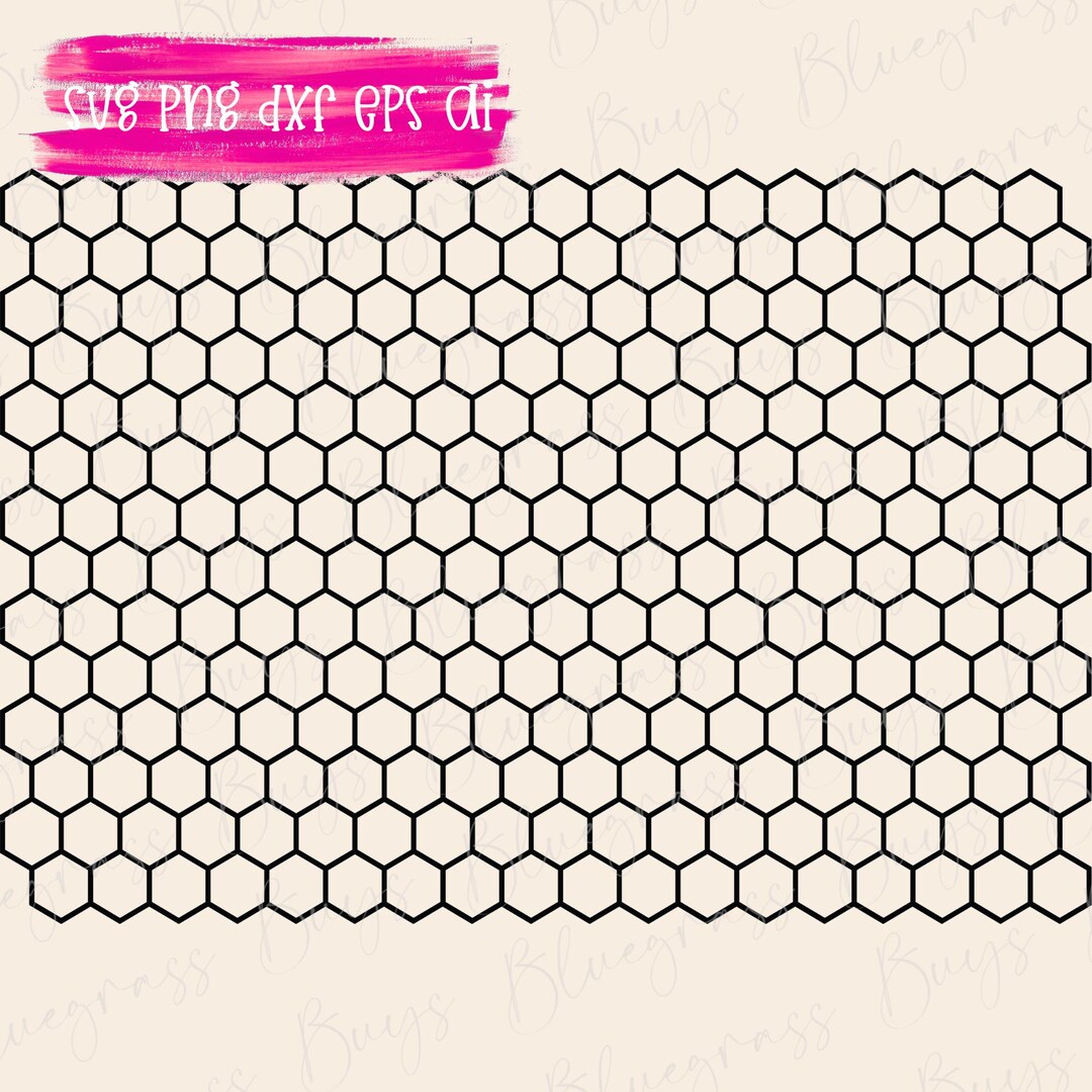 Honeycomb Pattern SVG Files | Seamless Hexagon Pattern Cut Files ...