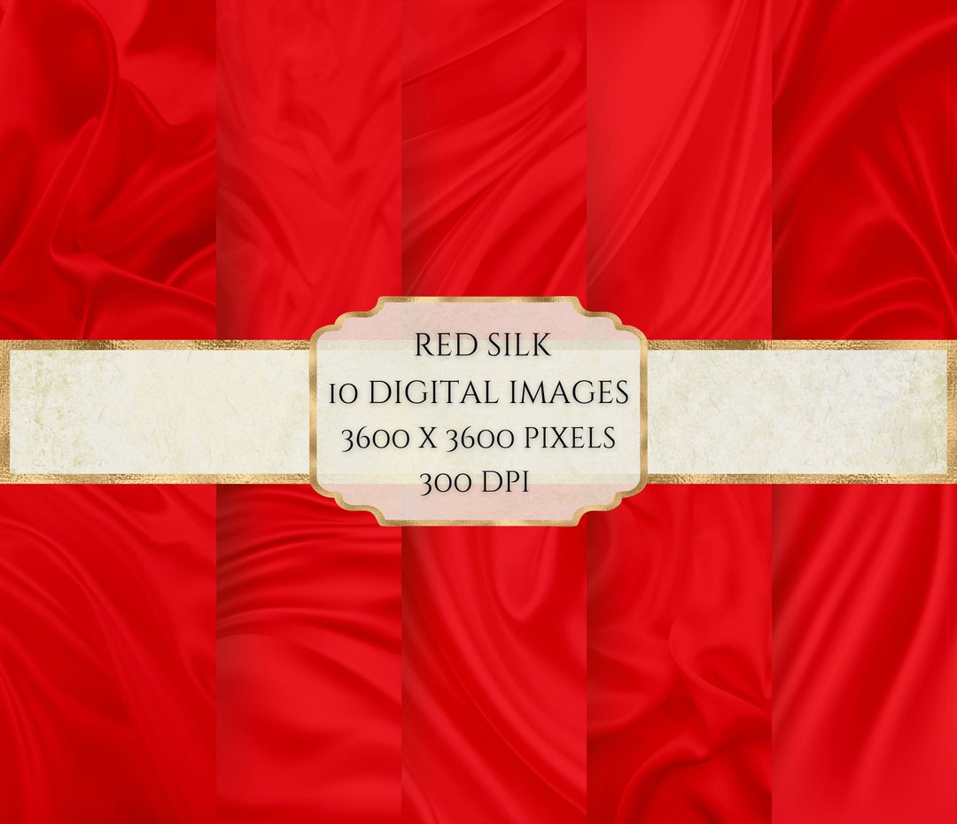 Red Silk Digital Paper, Silk Texture, Satin Digital Paper, Printable ...