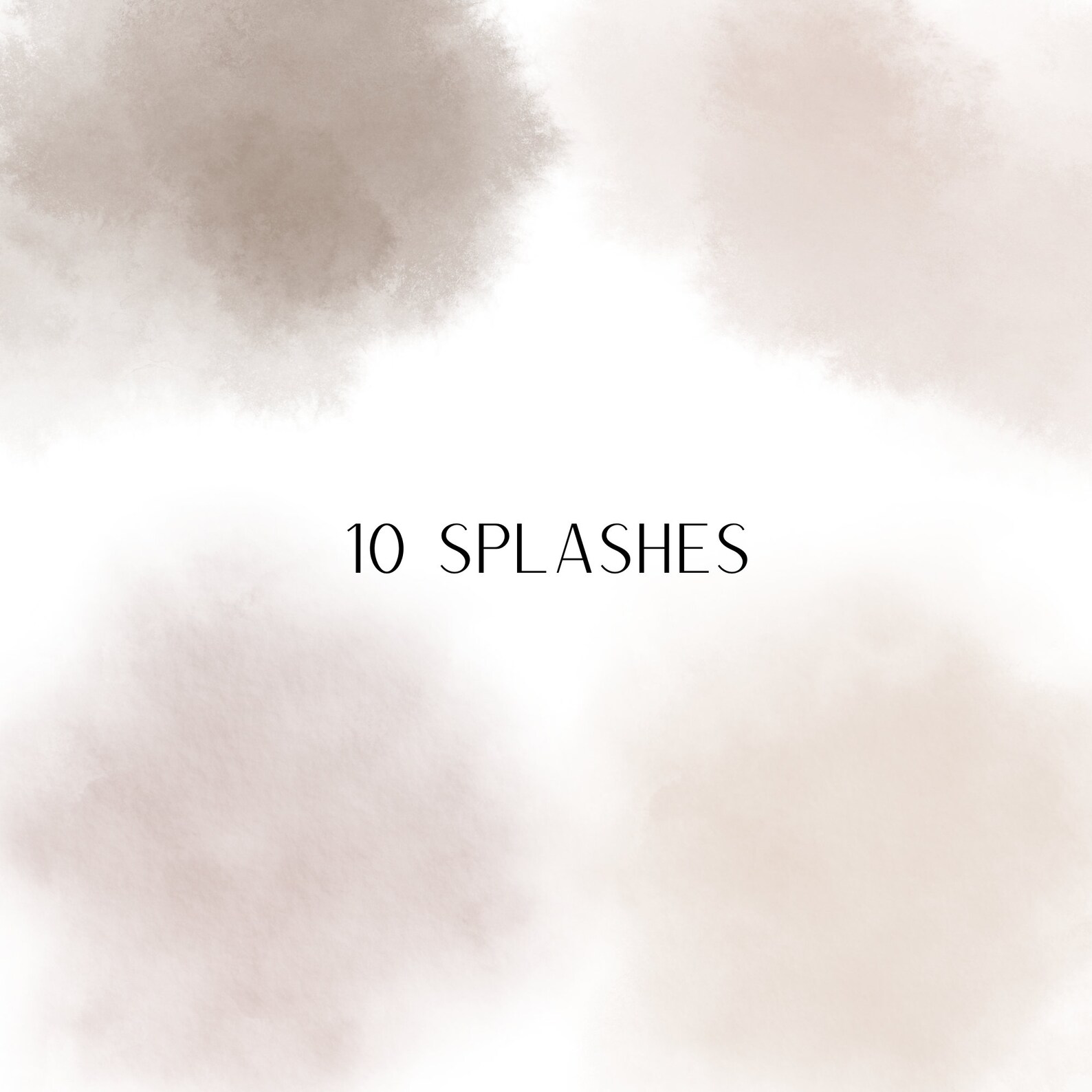 Neutral Watercolor Splashes Watercolor Clipart Watercolor - Etsy