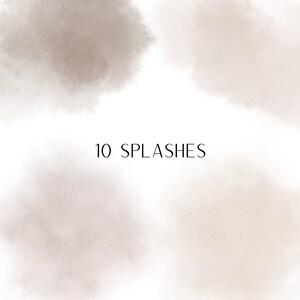 Neutral Watercolor Splashes - Watercolor Clipart - Watercolor Paint ...