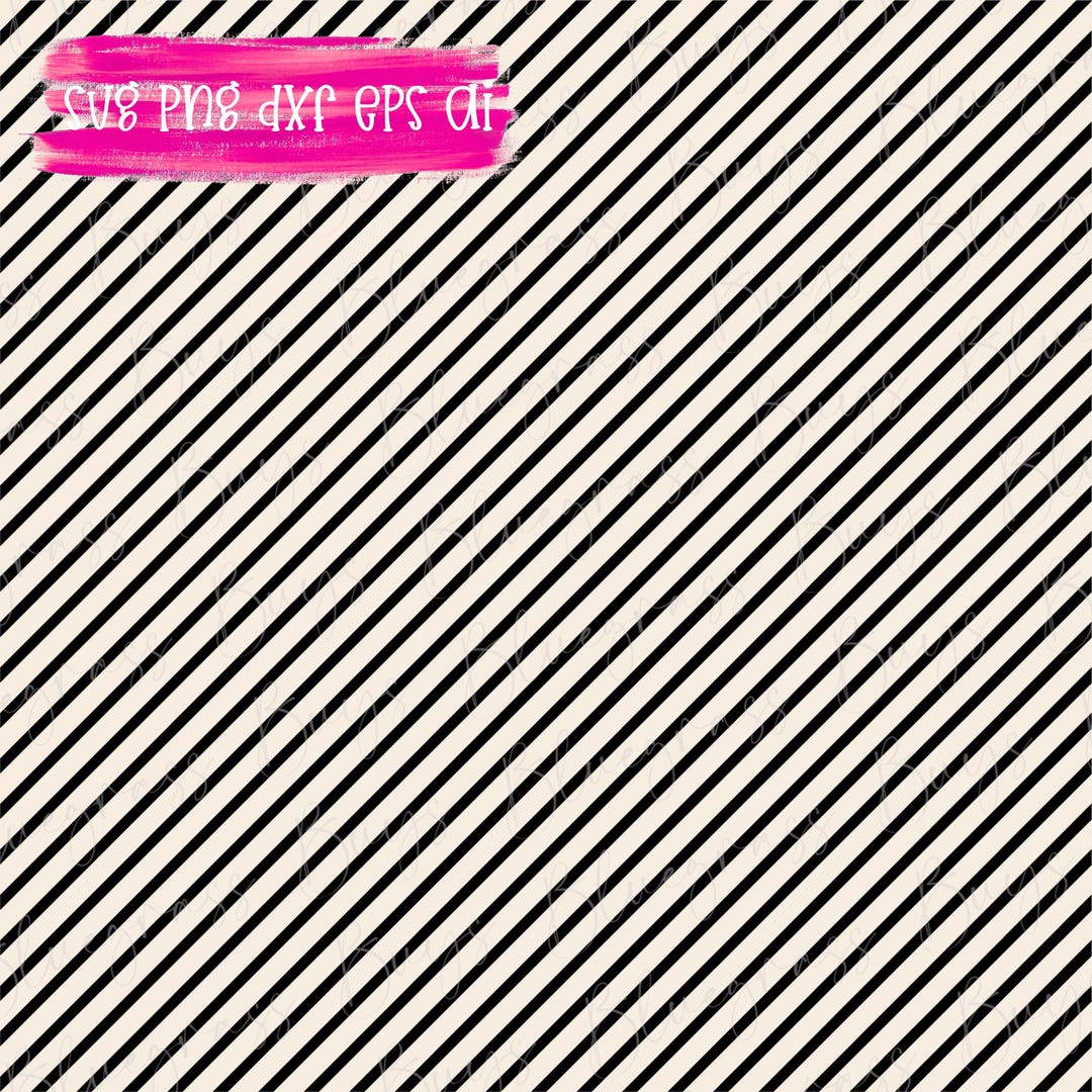 Stripe Pattern SVG, Seamless Pattern, Diagonal Stripes Cut File ...