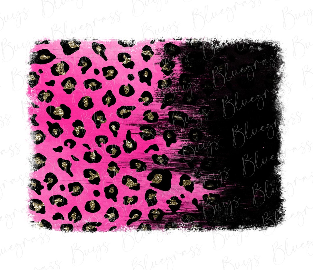 Pink Leopard Background PNG, Cheetah Background Sublimation, Grunge ...