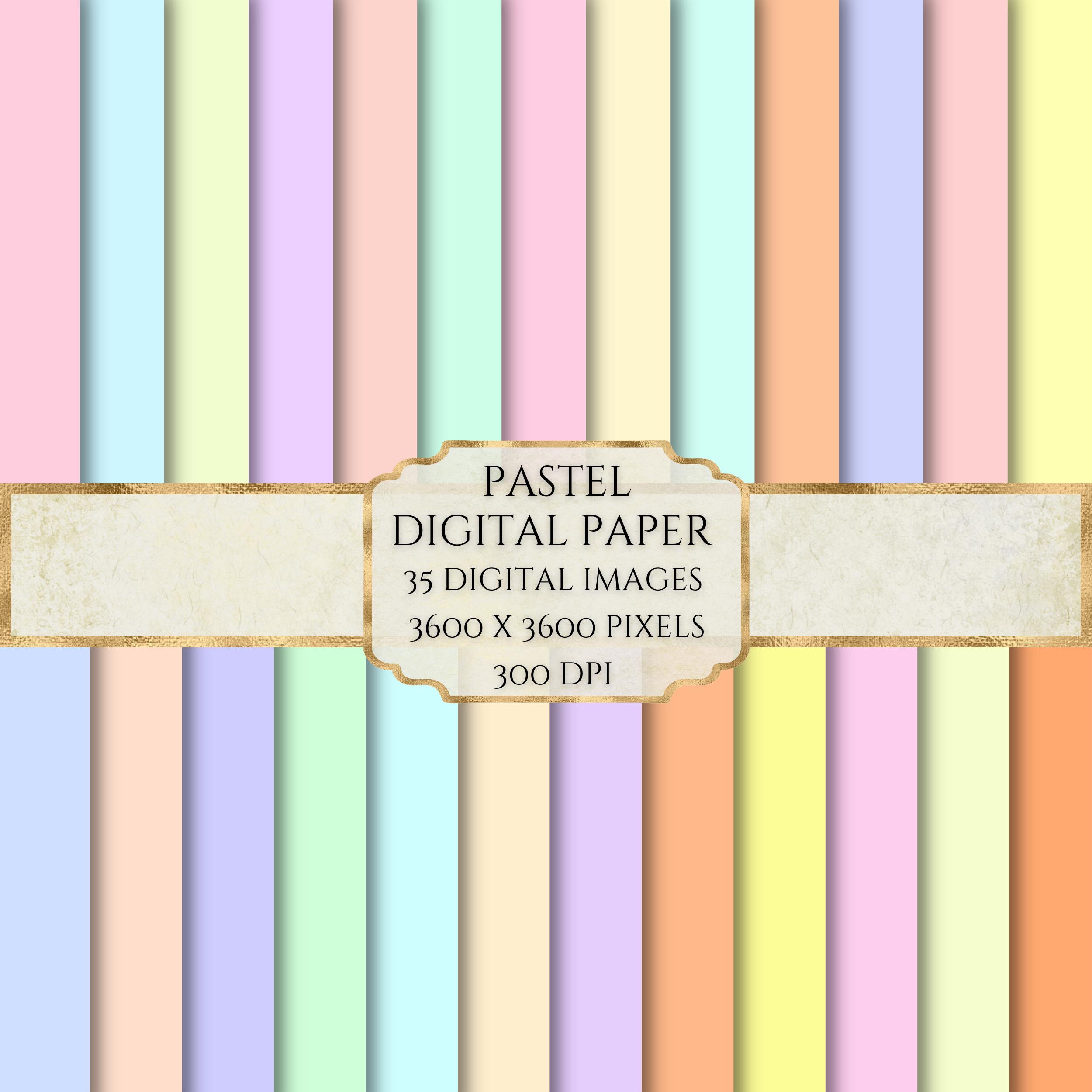 Pastel Digital Paper, Digital Paper Pastels, Solid Color Paper JPG - Etsy