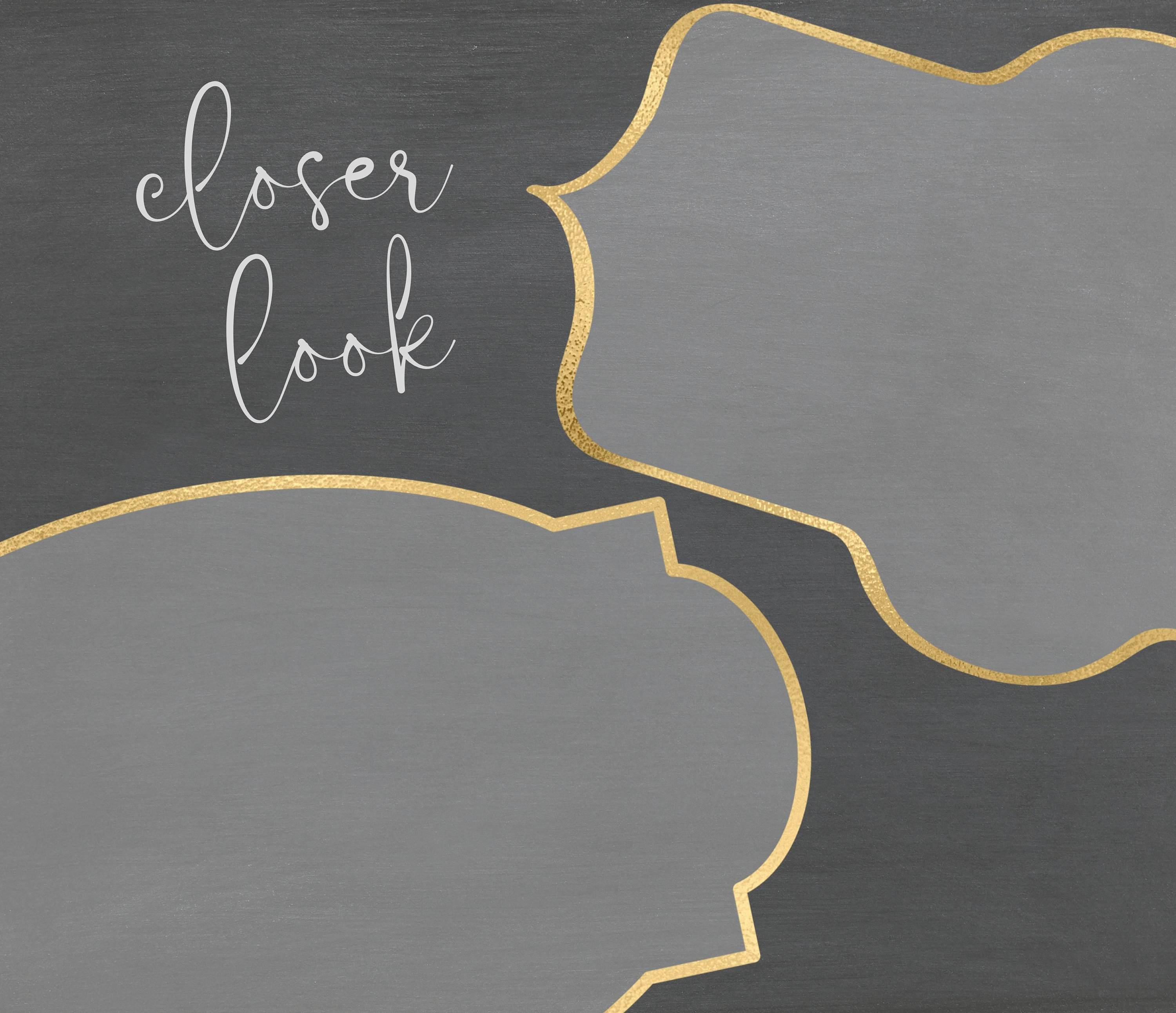 Gold Frosted Frames Frame Clipart Vintage Border Frames - Etsy