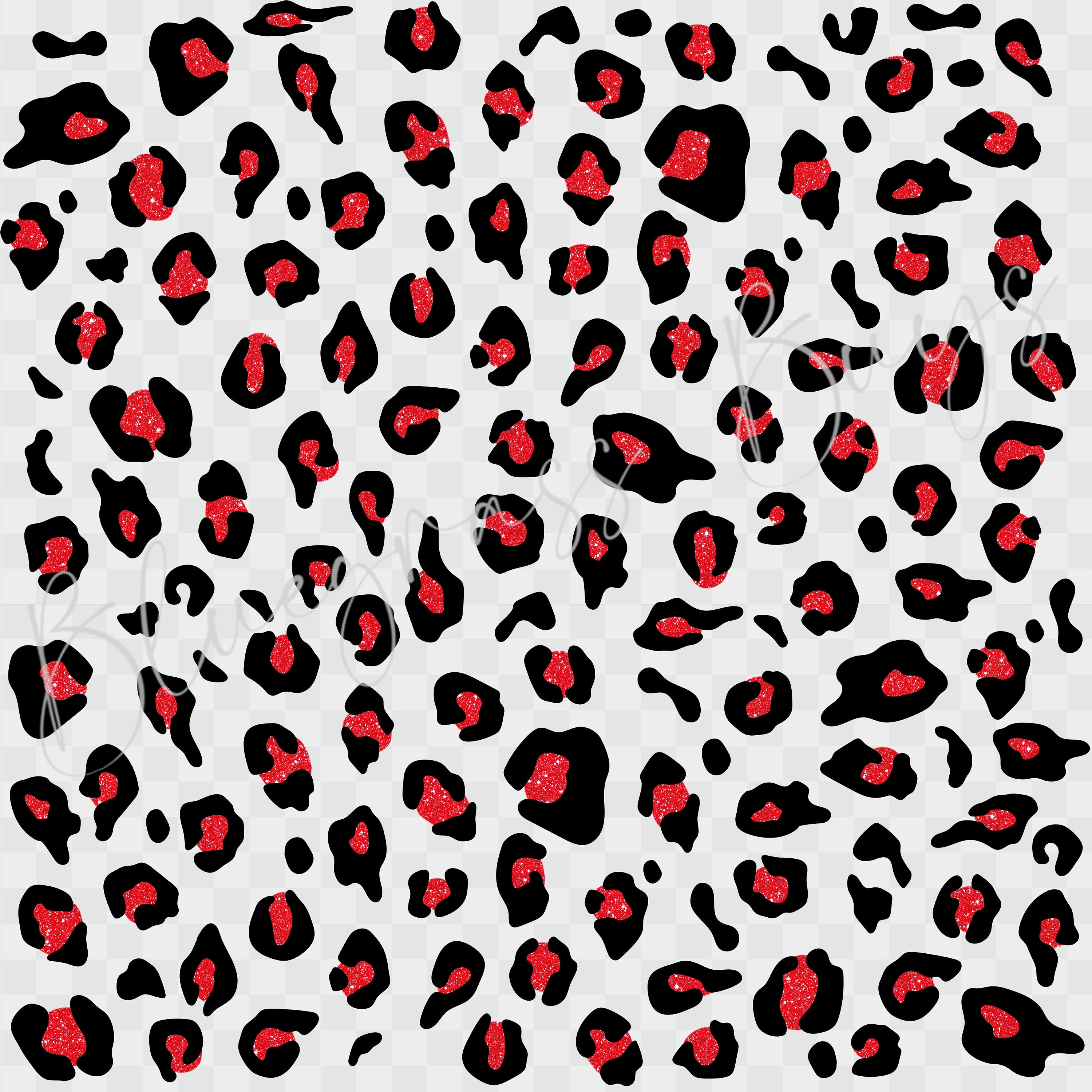 Red Leopard Print PNG Overlay Animal Print Overlay PNG - Etsy