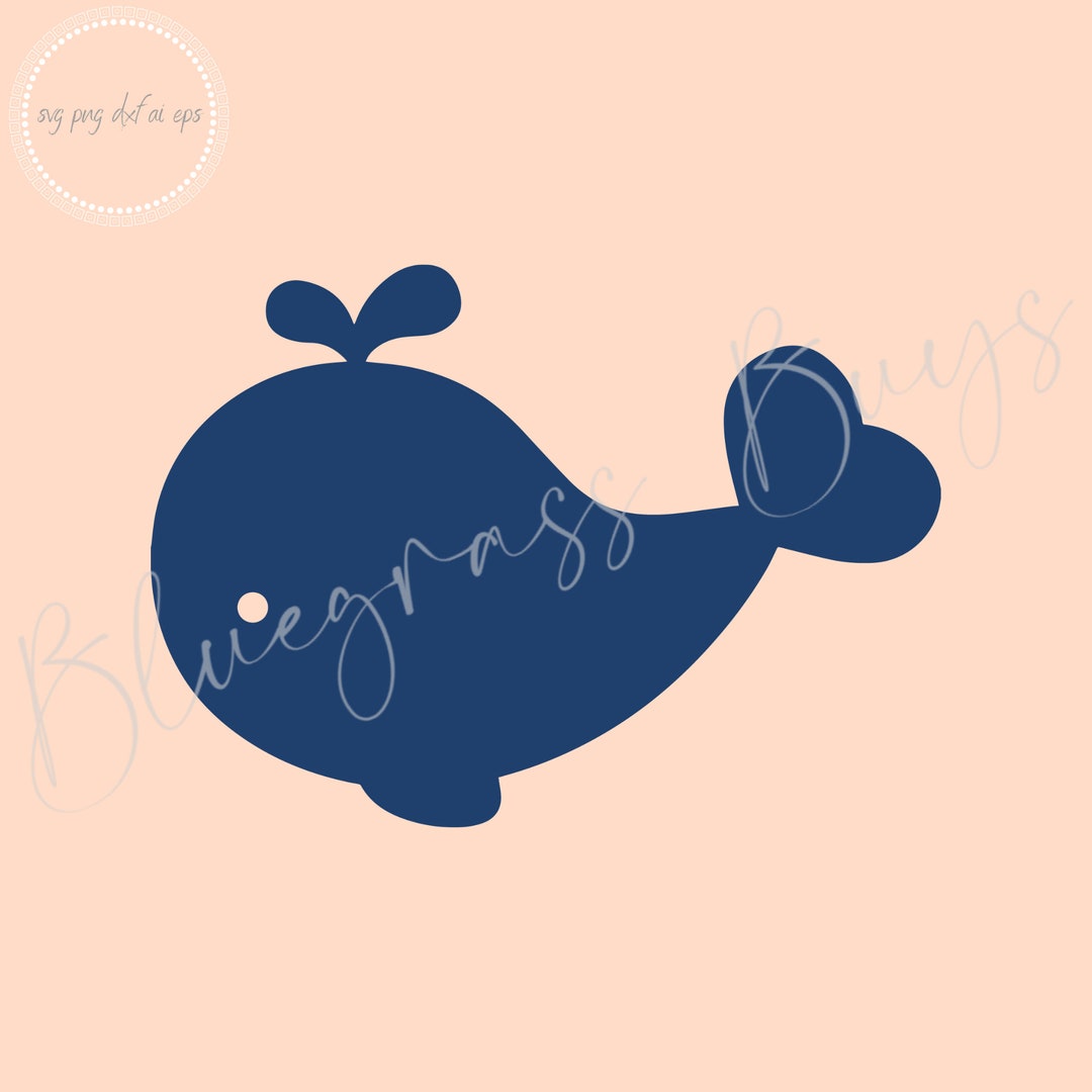 Whale SVG, Ocean Whale Png, Beach Clipart, Digital Download, Cricut ...
