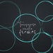 Turquoise Foil Circle Frames, Frame Clipart, Round Metallic Circle ...