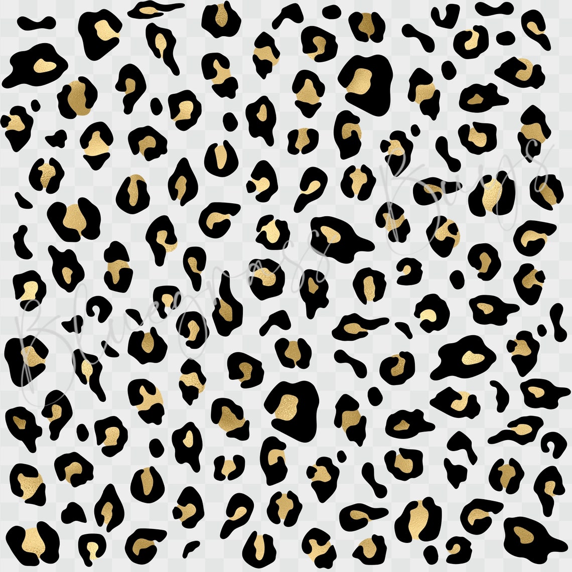 Gold Leopard Print PNG Overlay Animal Print Overlay PNG - Etsy