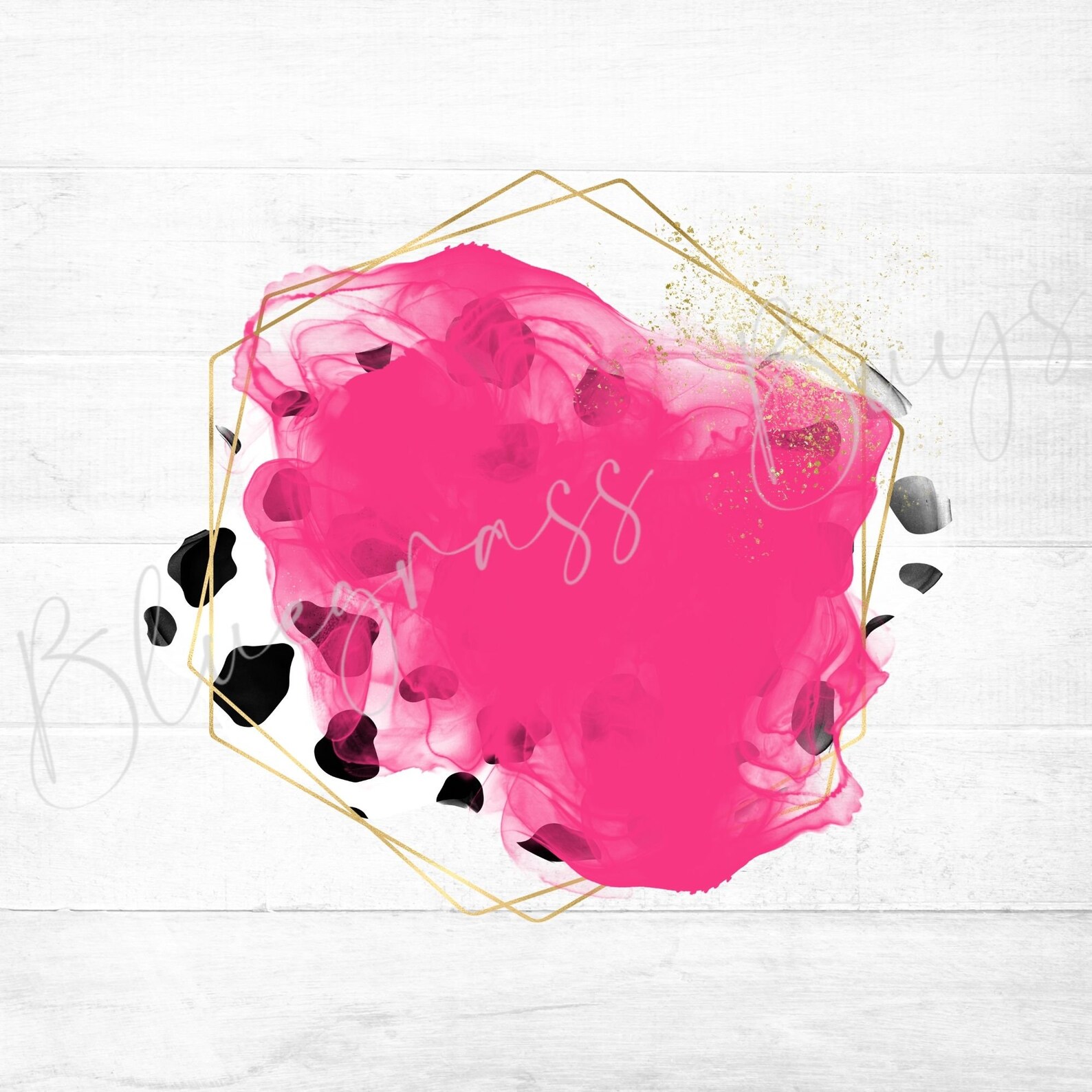 Cowhide Logo Background PNG Alcohol Ink Backsplash Logo - Etsy