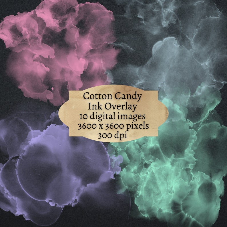 Cotton Candy Ink Overlay Liquid Overlay Alcohol Ink | Etsy