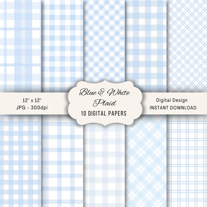 Plaid Print - Etsy
