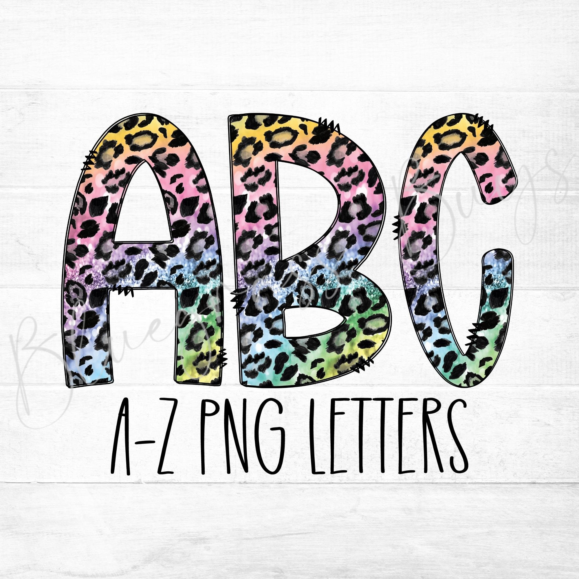 Rainbow Leopard Letters Z