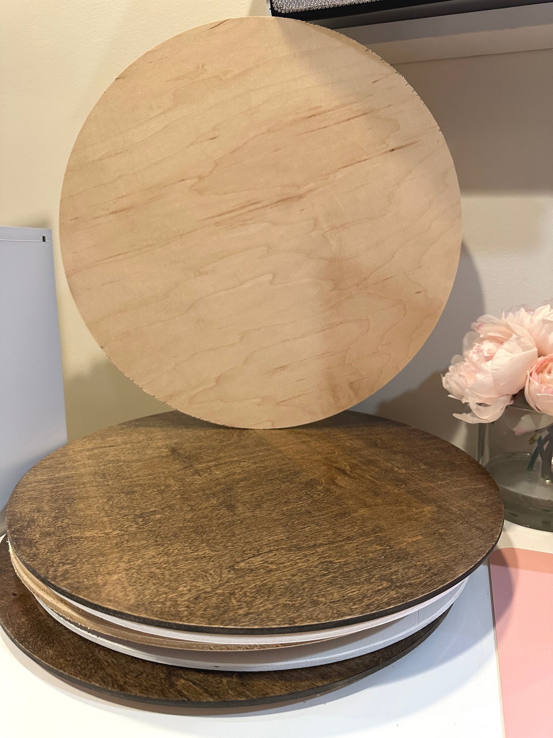 15" Wood Craft Circles, Wooden Circle Blanks, Craft Wood Blanks - Etsy