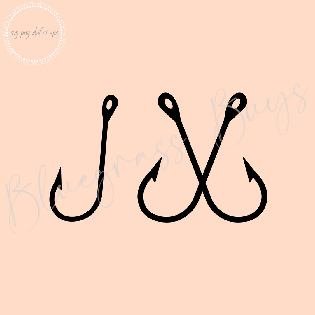 Fish Hook SVG, Fishing Cut File, Fishing Hook PNG, Digital Download ...