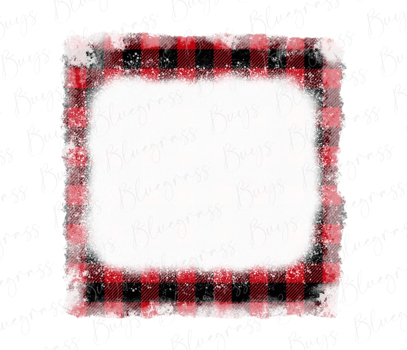 Red Buffalo Plaid Background With Bleach PNG Distressed - Etsy
