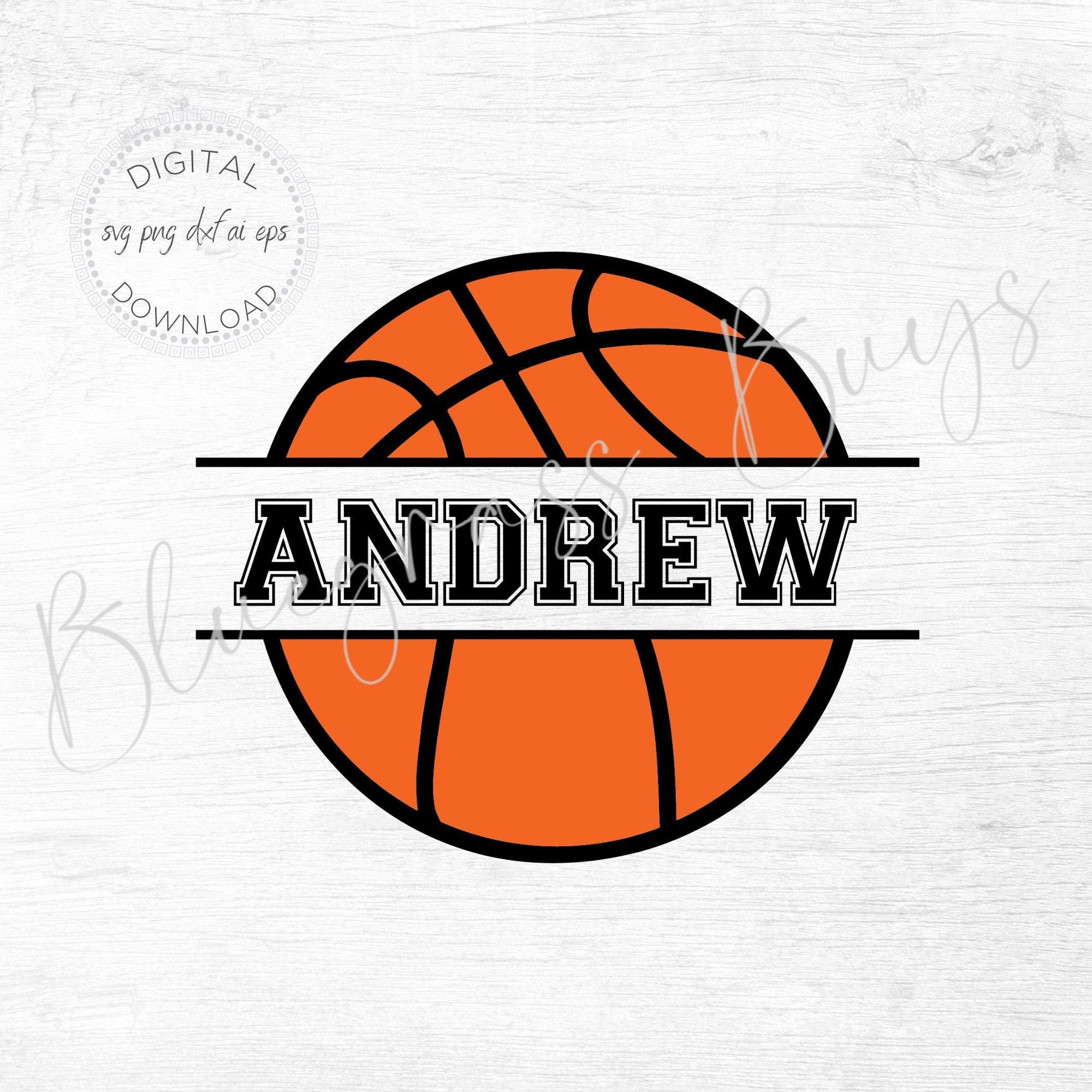 Basketball SVG Monogram Frame Basketball Name Frame PNG | Etsy