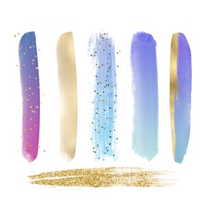 Galaxy Watercolor Elements - Watercolor Clipart - Frame Elements PNG - Etsy