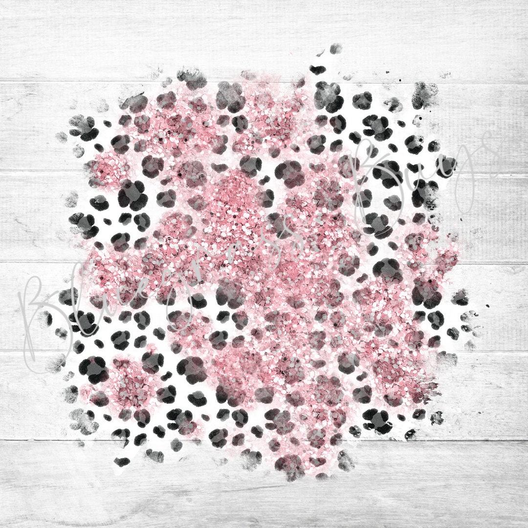 Pink Glitter Leopard Background PNG, Grunge Cheetah Backsplash, Pink ...