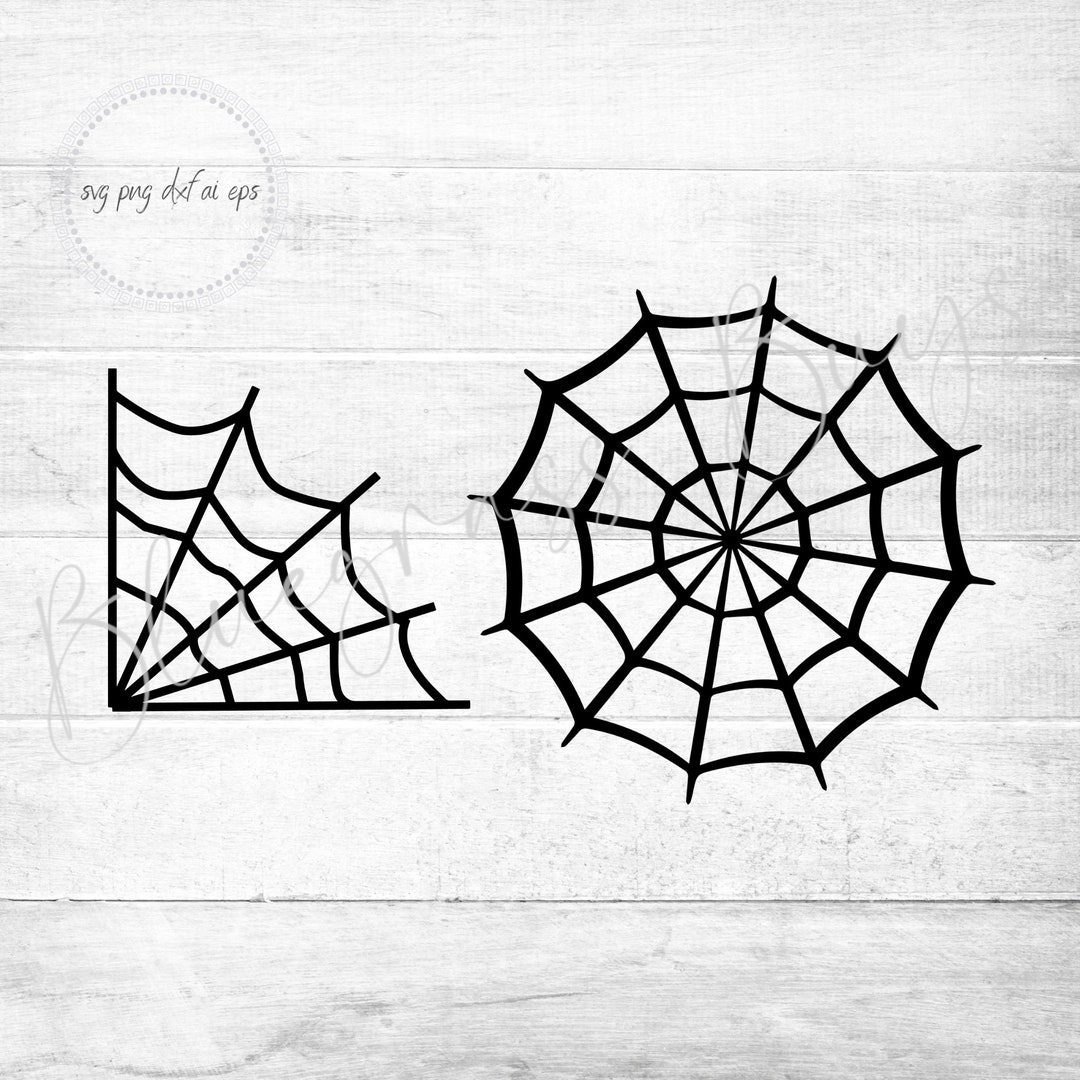 Spider Web SVG Spider SVG Halloween Clipart Digital - Etsy