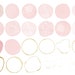 Blush Watercolor Circle Elements - Watercolor Clipart - Frame Elements ...