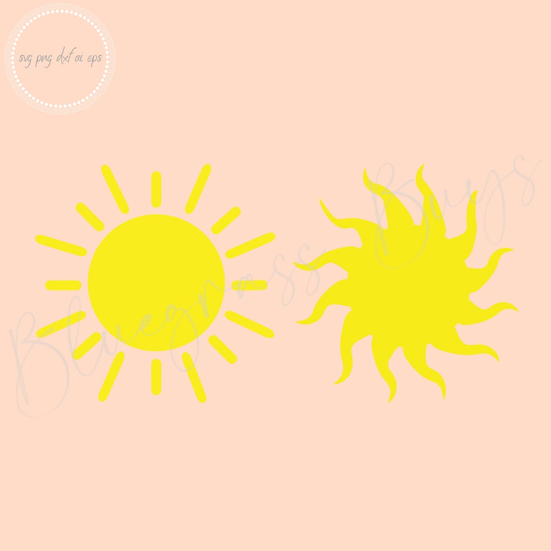 Sun SVG, Sun Cut File, Sun Clipart, Digital Download, Cricut ...
