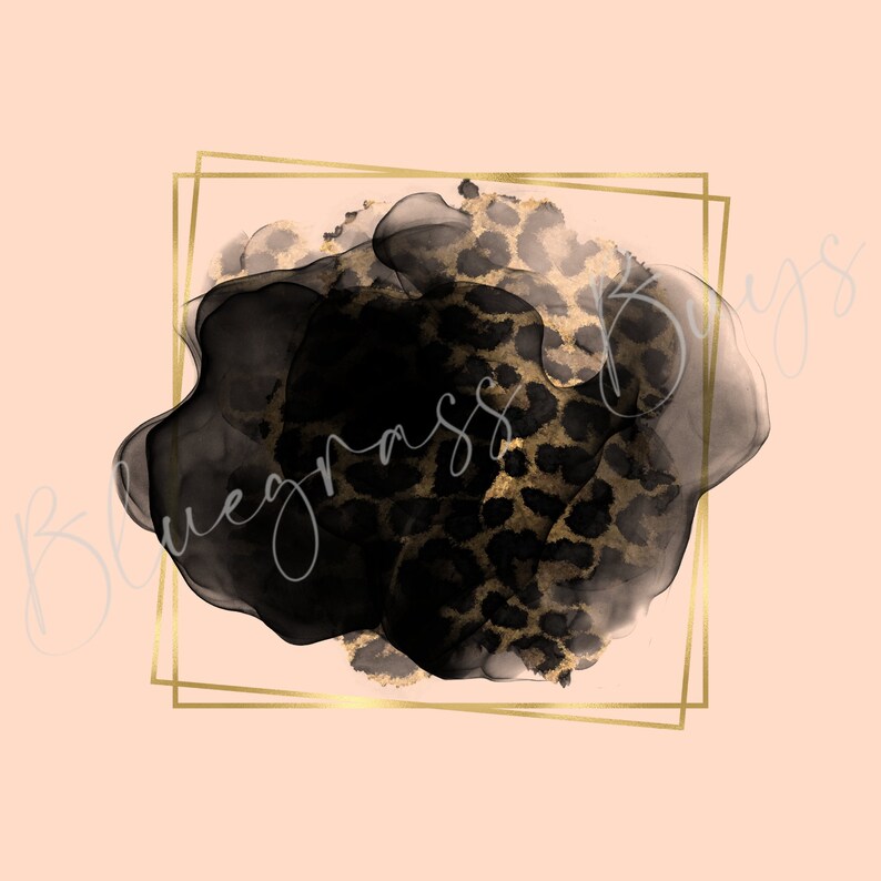 Leopard Logo Background PNG - Alcohol Ink Backsplash - Square Logo ...