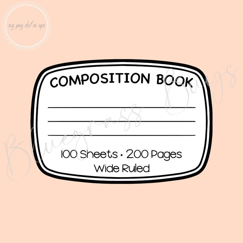 Composition Labels - Etsy