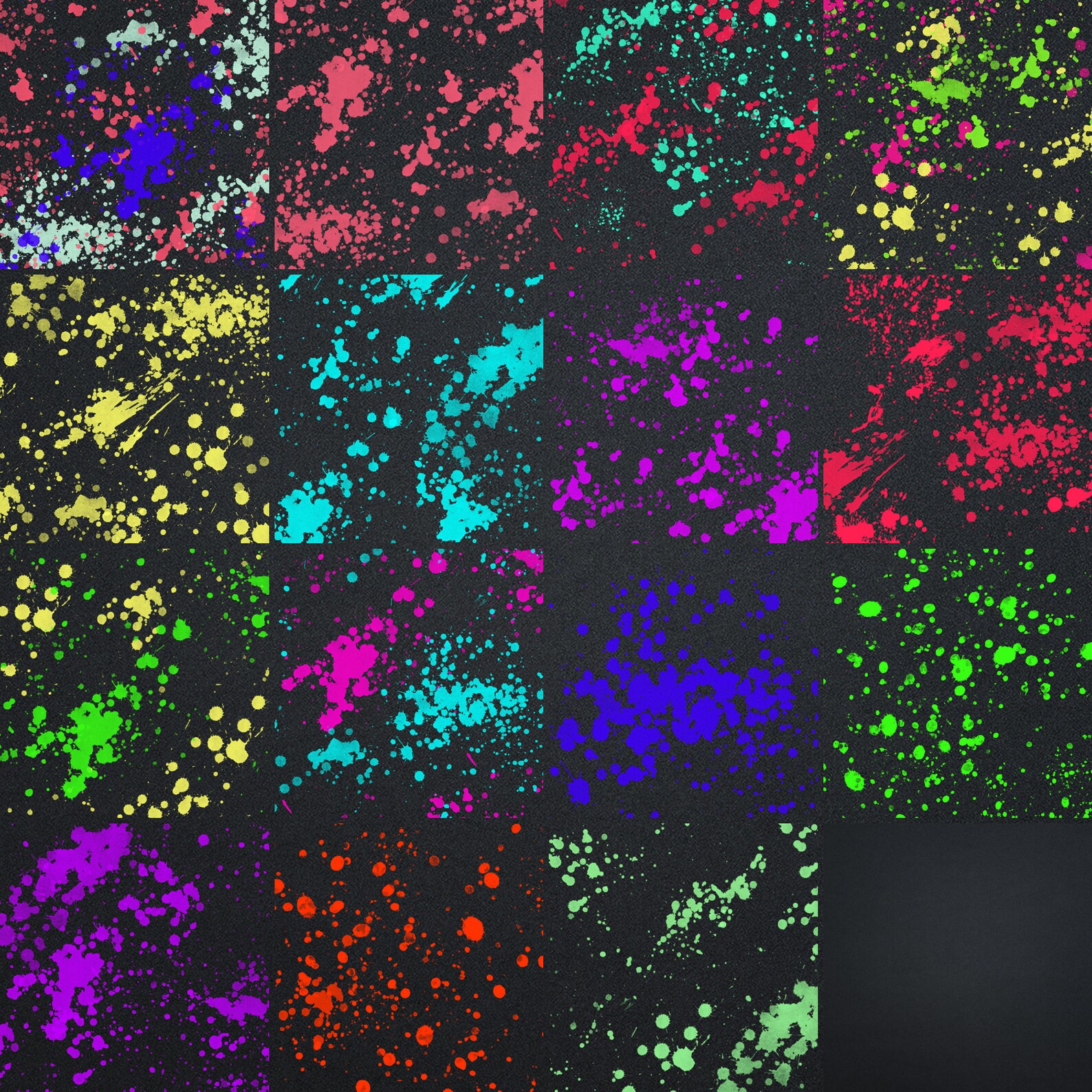 Neon Splatter Overlay Neon Overlay Paint Splatter Clipart - Etsy