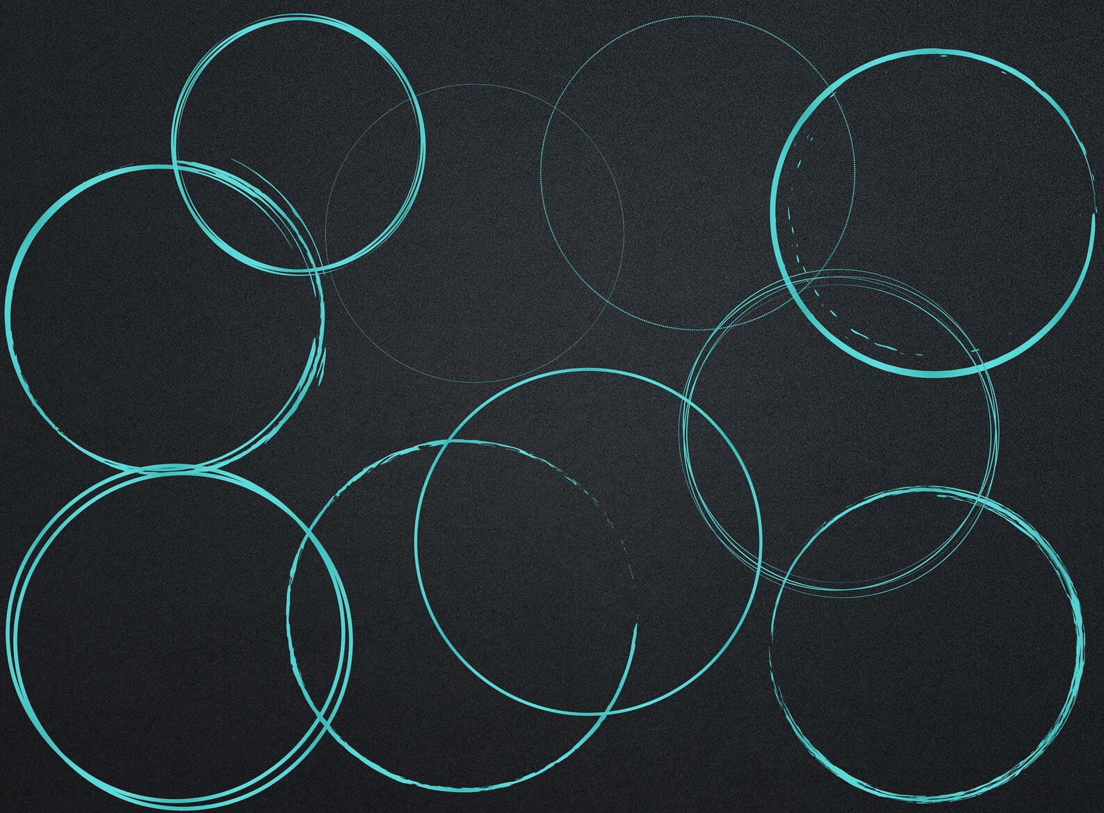 Turquoise Foil Circle Frames Frame Clipart Round Metallic - Etsy