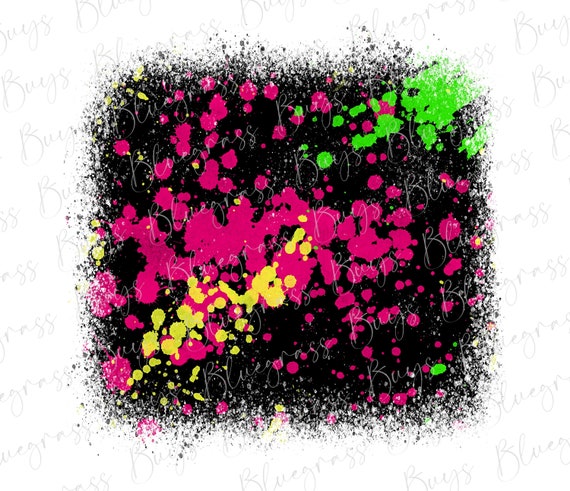 Neon Splatter Background