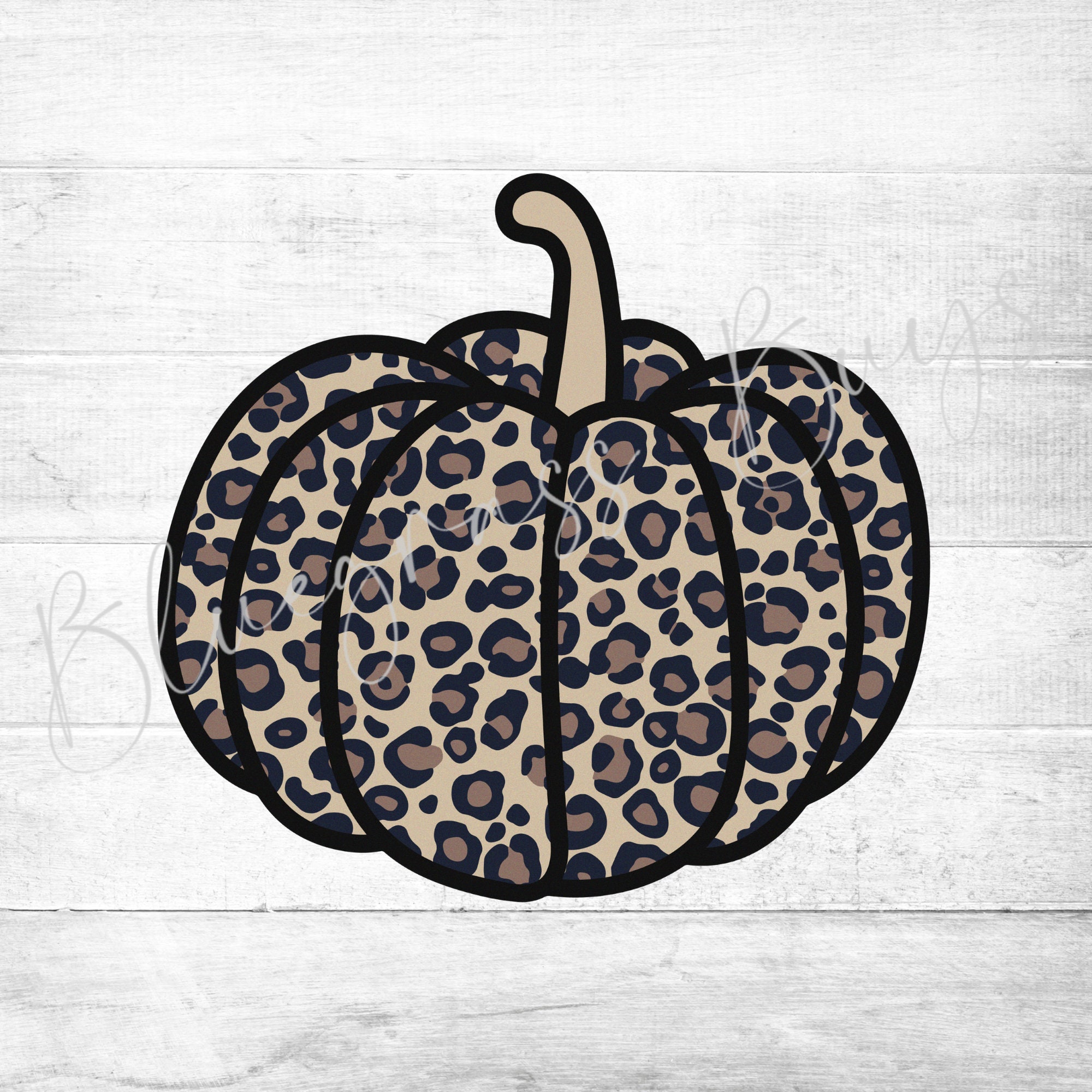 fashion pumpkin clipart fall sublimation Cheetah pumpkin design hand ...