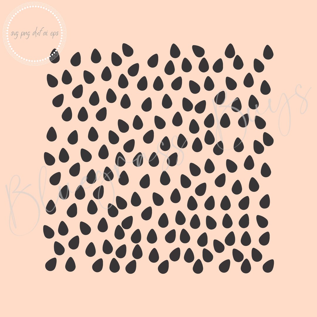 Watermelon Seeds SVG, Watermelon Seed Clipart PNG, Digital Download ...