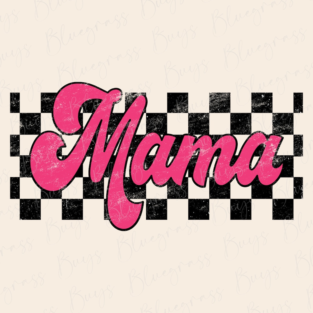 Retro Checkered Mama PNG, Mama Checkered, Mama Shirt Design, Retro Mama ...
