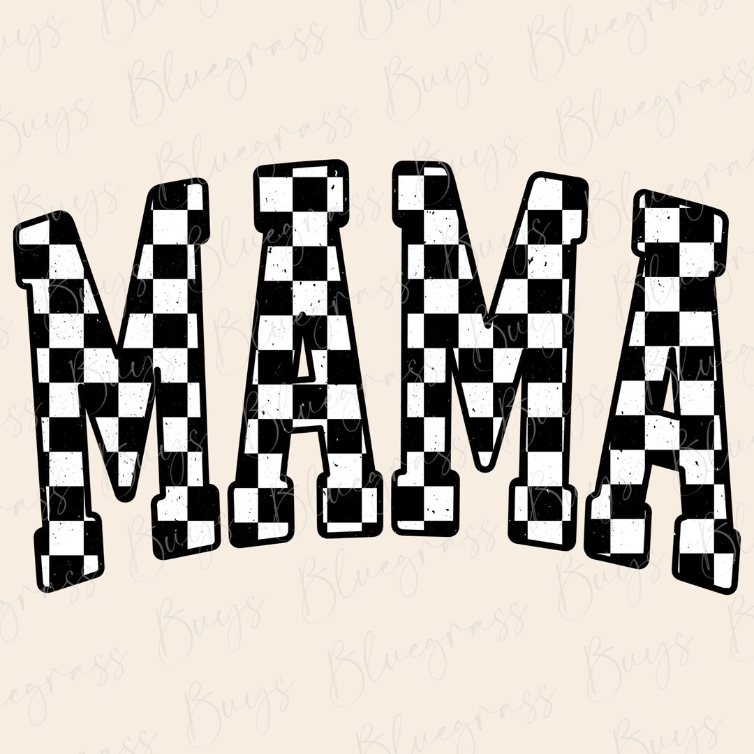 Retro Checkered Mama PNG, Mama Checkered, Mama Shirt Design, Retro Mama ...
